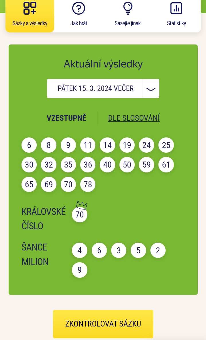 Šťastných 10 - pravidla, jak vyhrát, kontrola tiketu - Mecenas.cz